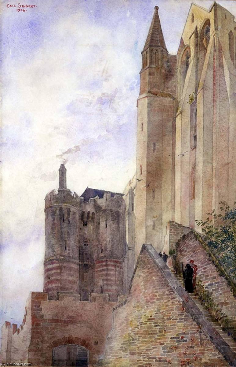 Buy Museum Art Reproductions Mont Saint Michel, France, 1906 by Cass ...