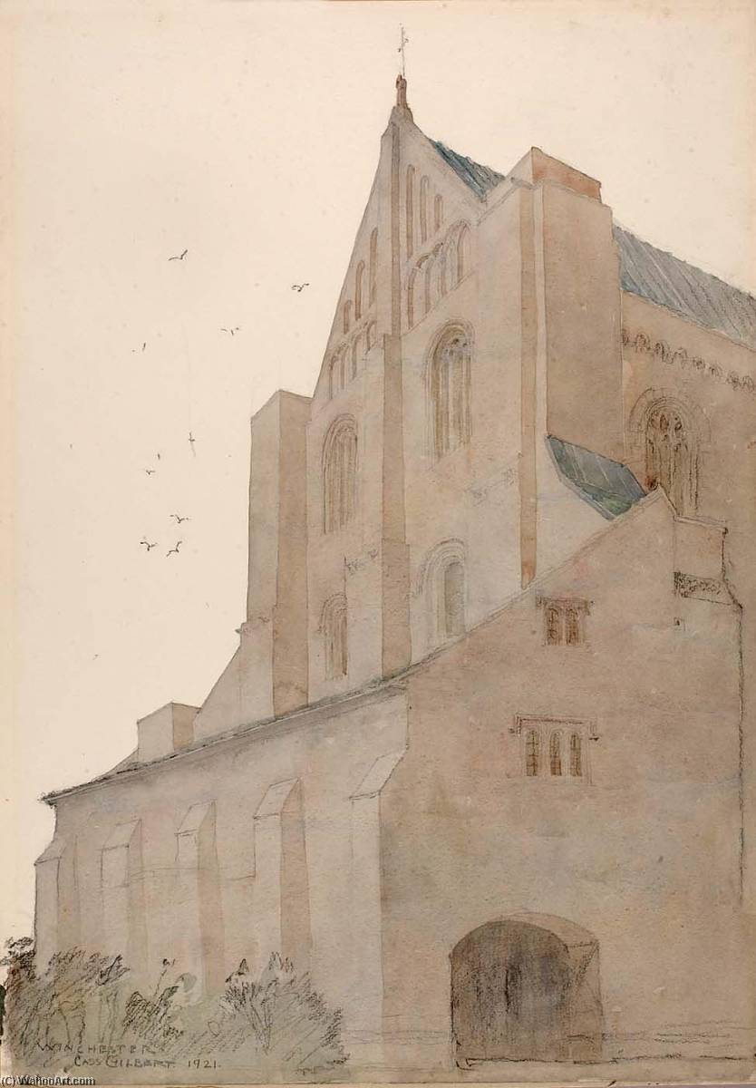 Get Paintings Reproductions Winchester, England, 1921 by Cass Gilbert ...