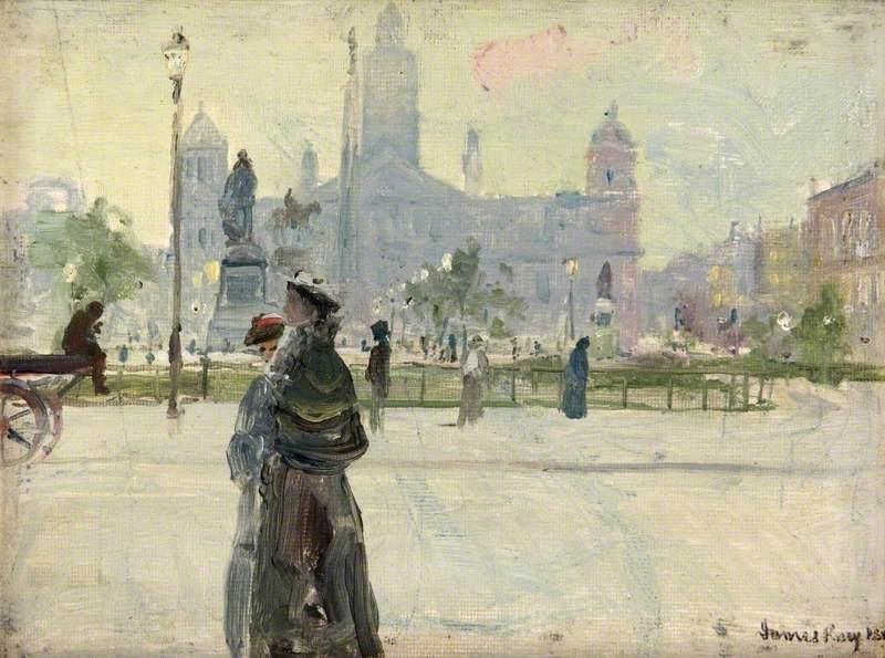 Get Art Reproductions George Square, Glasgow by James Kay (1858-1942 ...