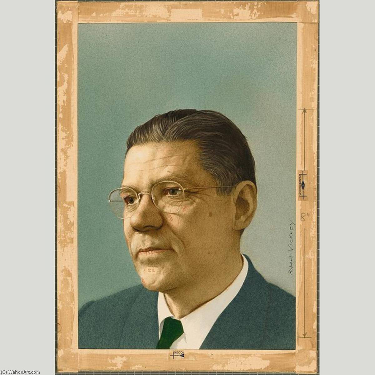 Robert Strange McNamara, 1963 by Robert Vickrey (1926-2011) Robert ...