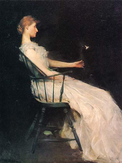 Art Reproductions The Carnation, (painting), 1893 by Thomas Wilmer ...