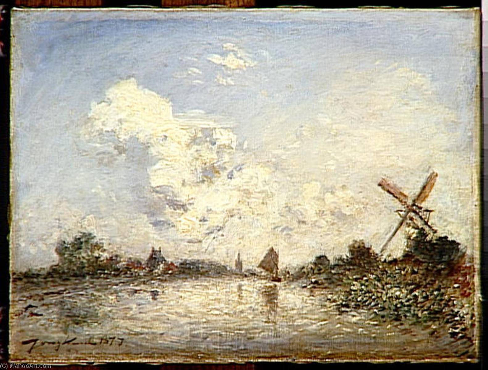 Commander Reproductions D'art LE CANAL de Johan Barthold Jongkind (1819 ...