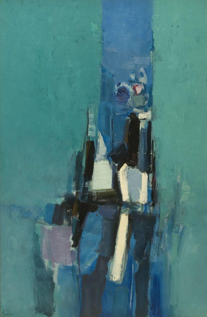 Blue and Green Still Life with Flowers, 1956 by Donald Hamilton Fraser ...