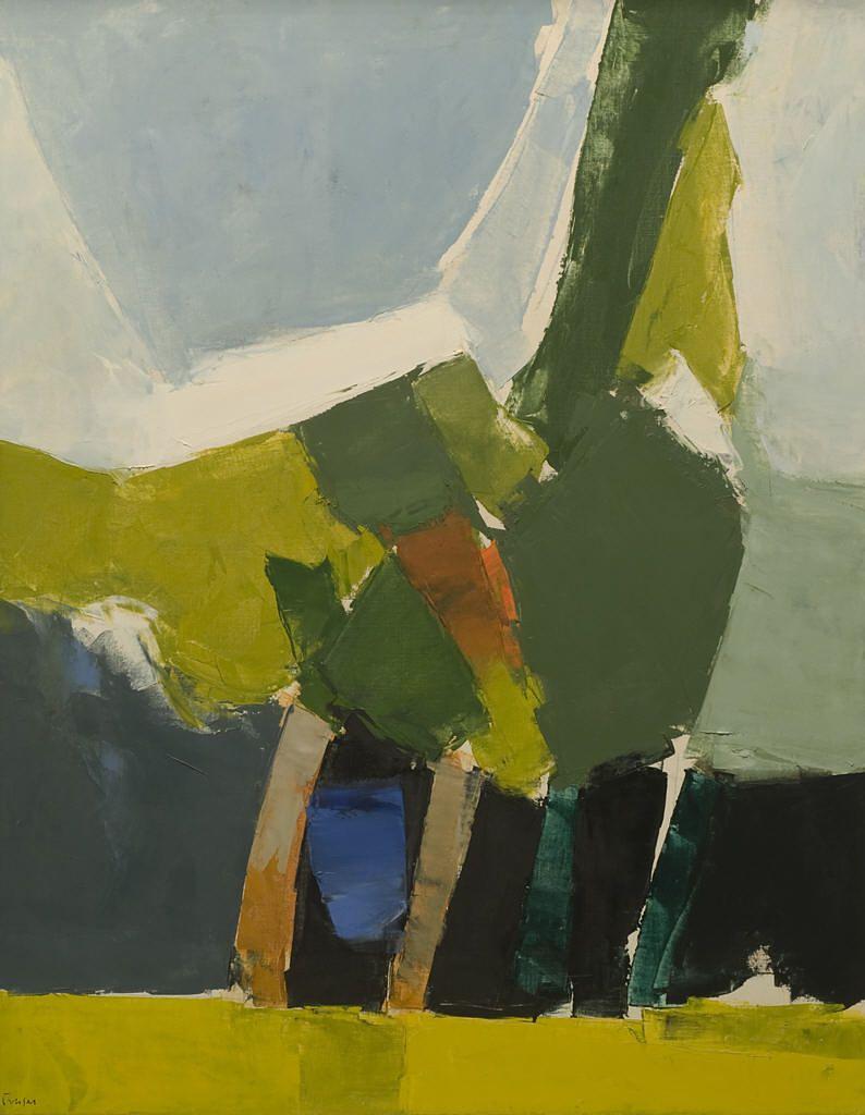Landscape with Trees, 1962 by Donald Hamilton Fraser (1929-2009) Donald ...