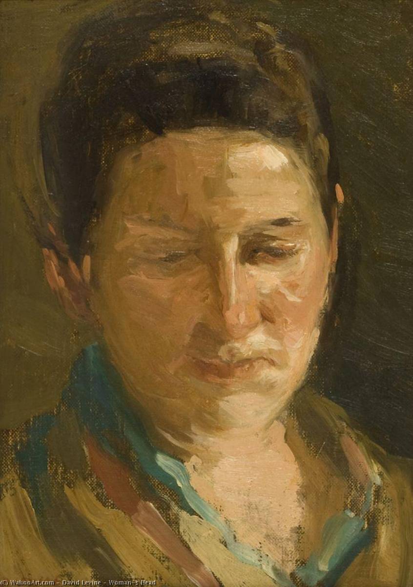 Woman`s Head, 1957 by David Levine (1926-2009, United States) David ...