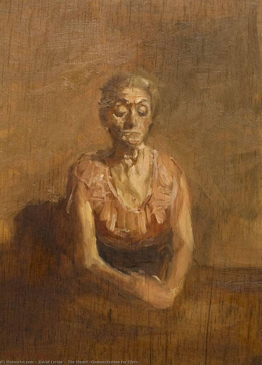 The Model (Demonstration for Class), 1957 by David Levine (1926-2009 ...