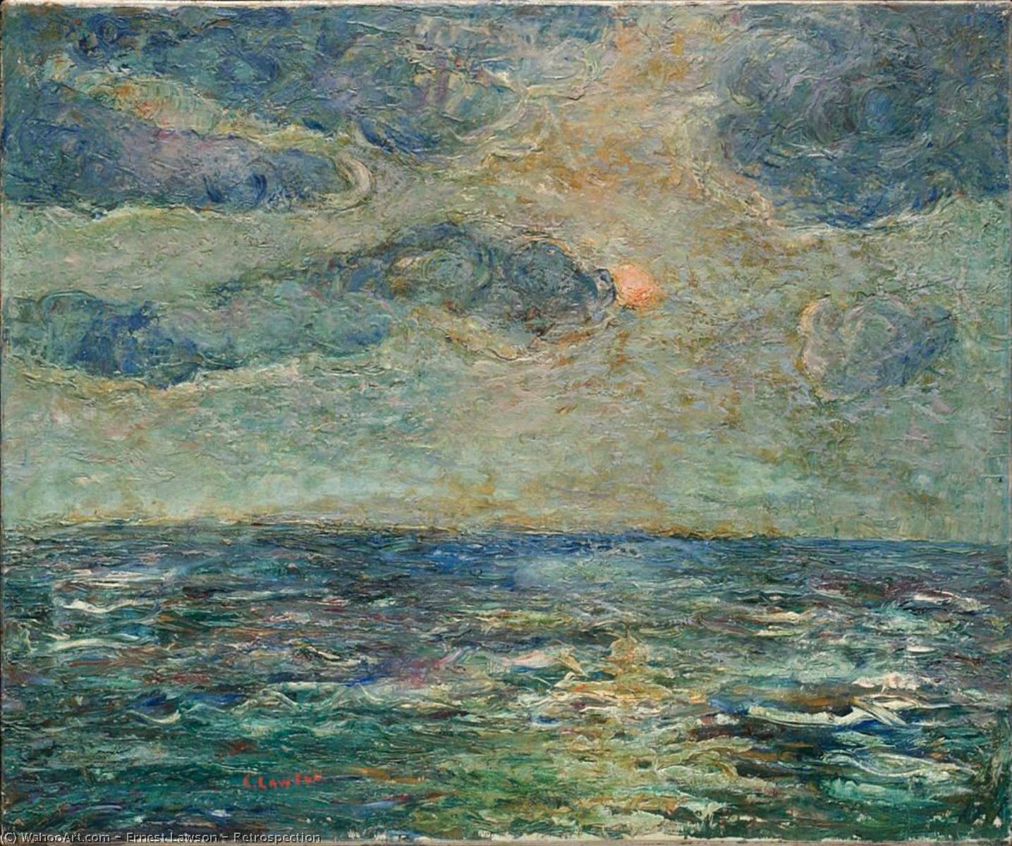 Paintings Reproductions Retrospection, 1938 by Ernest Lawson (1873-1939 ...