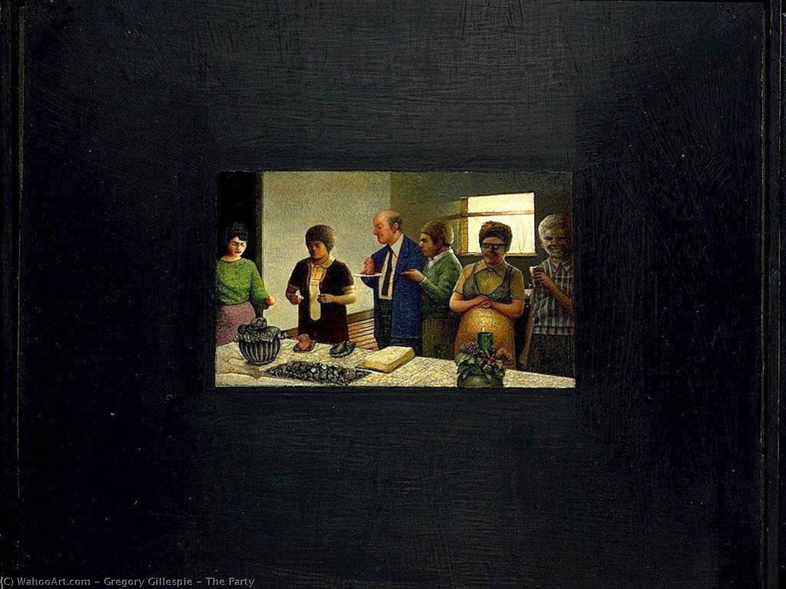 The Party, 1972 by Gregory Gillespie (1936-2000) Gregory Gillespie ...