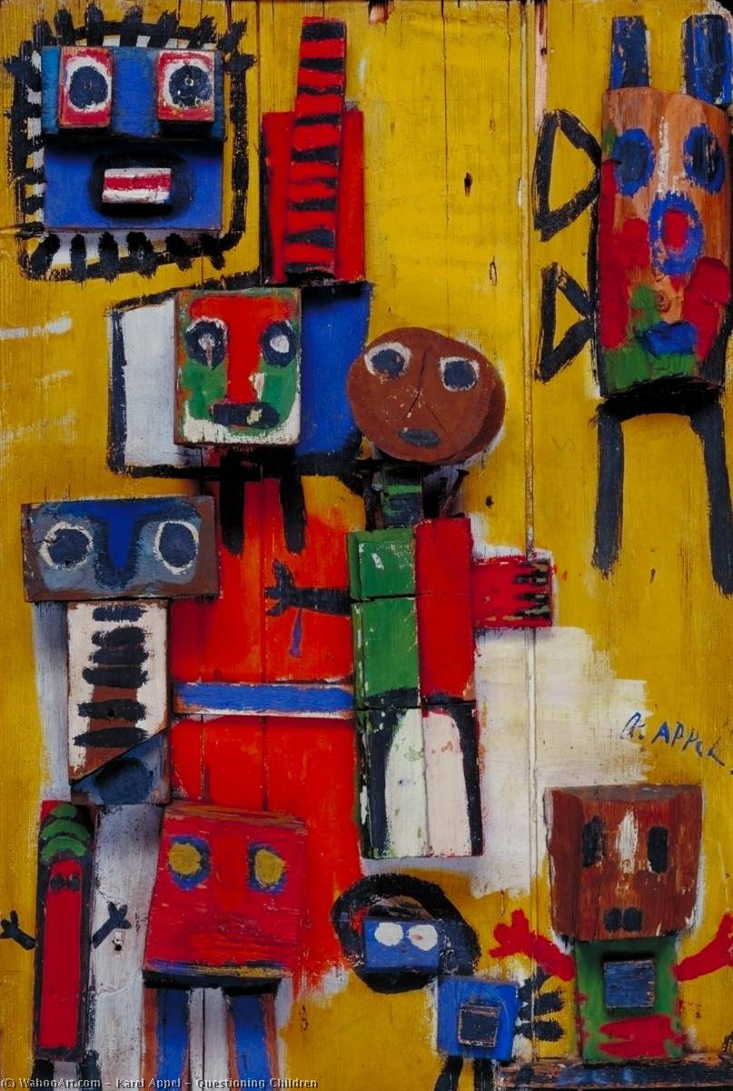 Questioning Children, 1949 by Karel Appel (1921-2006, Netherlands ...