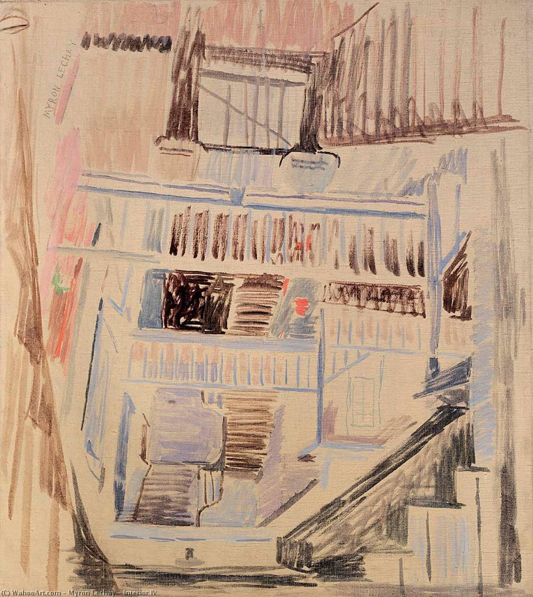 Interior IV, 1938 by Myron Lechay Myron Lechay | ArtsDot.com