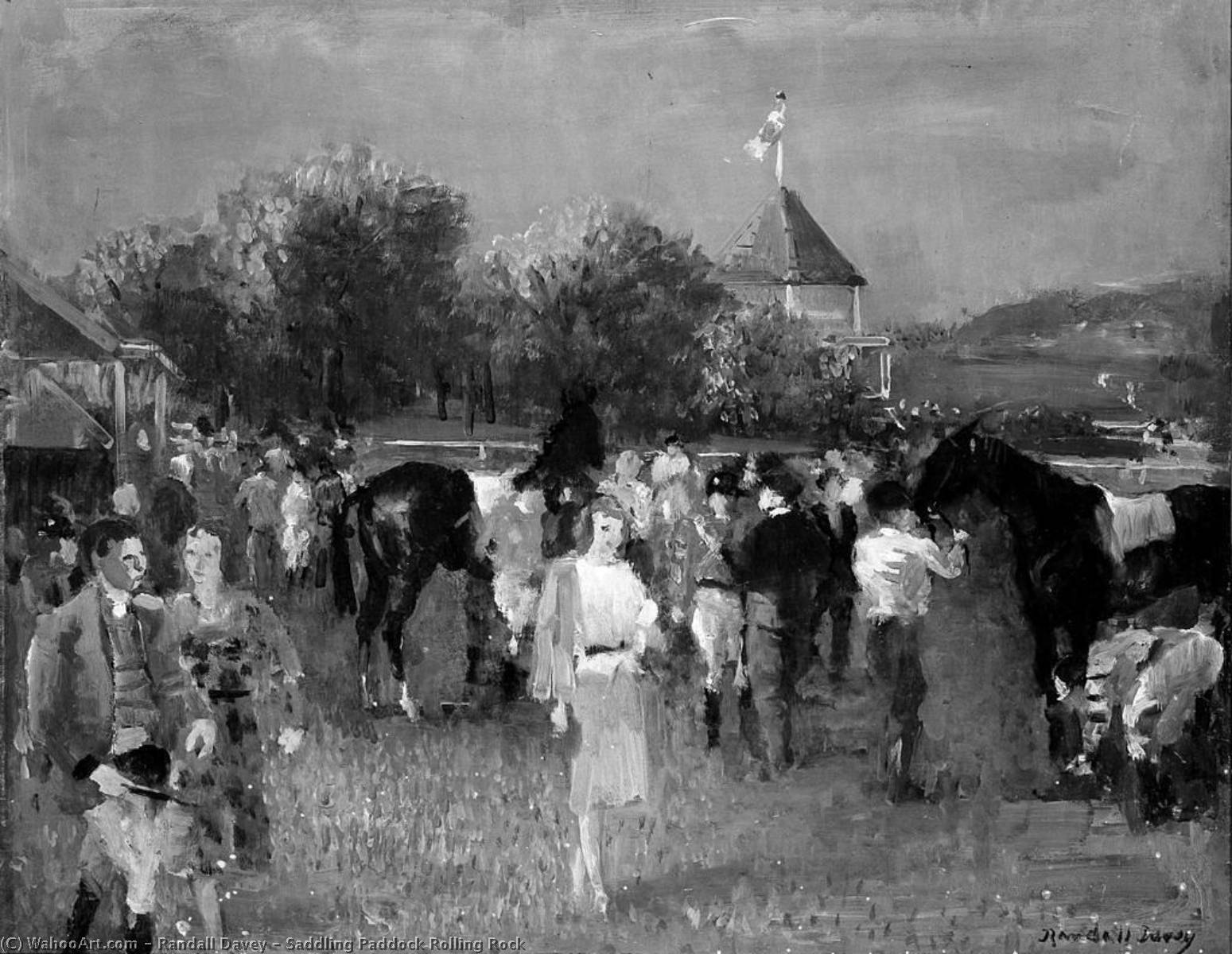 Saddling Paddock Rolling Rock, 1948 by Randall Davey (1887-1964 ...