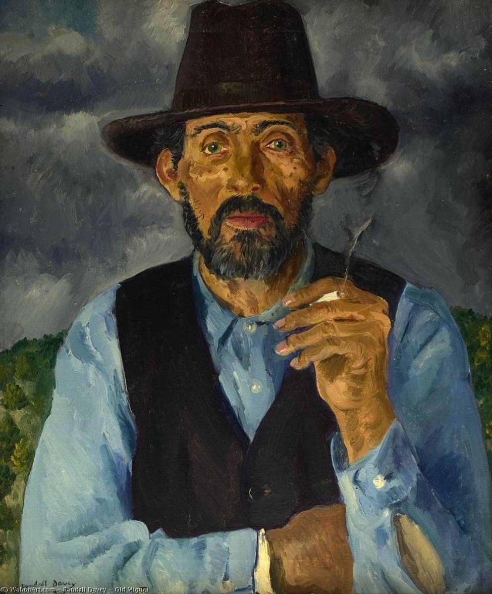 Commander Reproductions D'art Vieux Miguel de Randall Davey (Inspiré ...