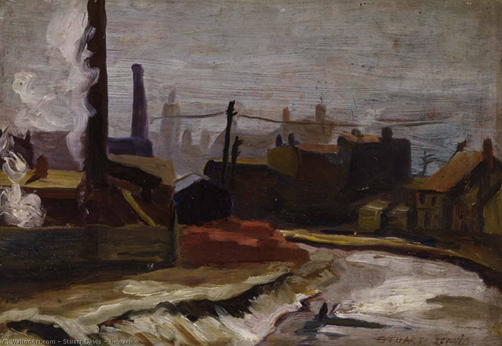 Ordem Reproduções De Arte Newark, 1910 por Stuart Davis (Inspirado por ...