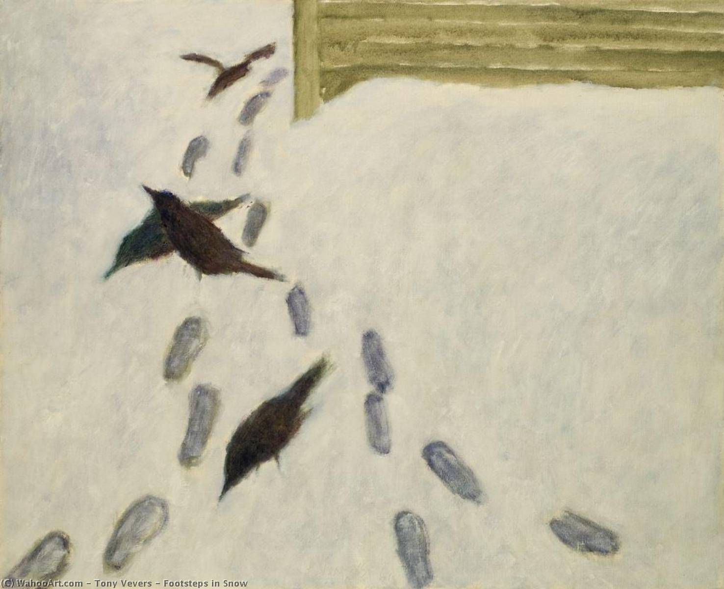 Footsteps in Snow, 1960 by Tony Vevers (1926-2008) Tony Vevers ...