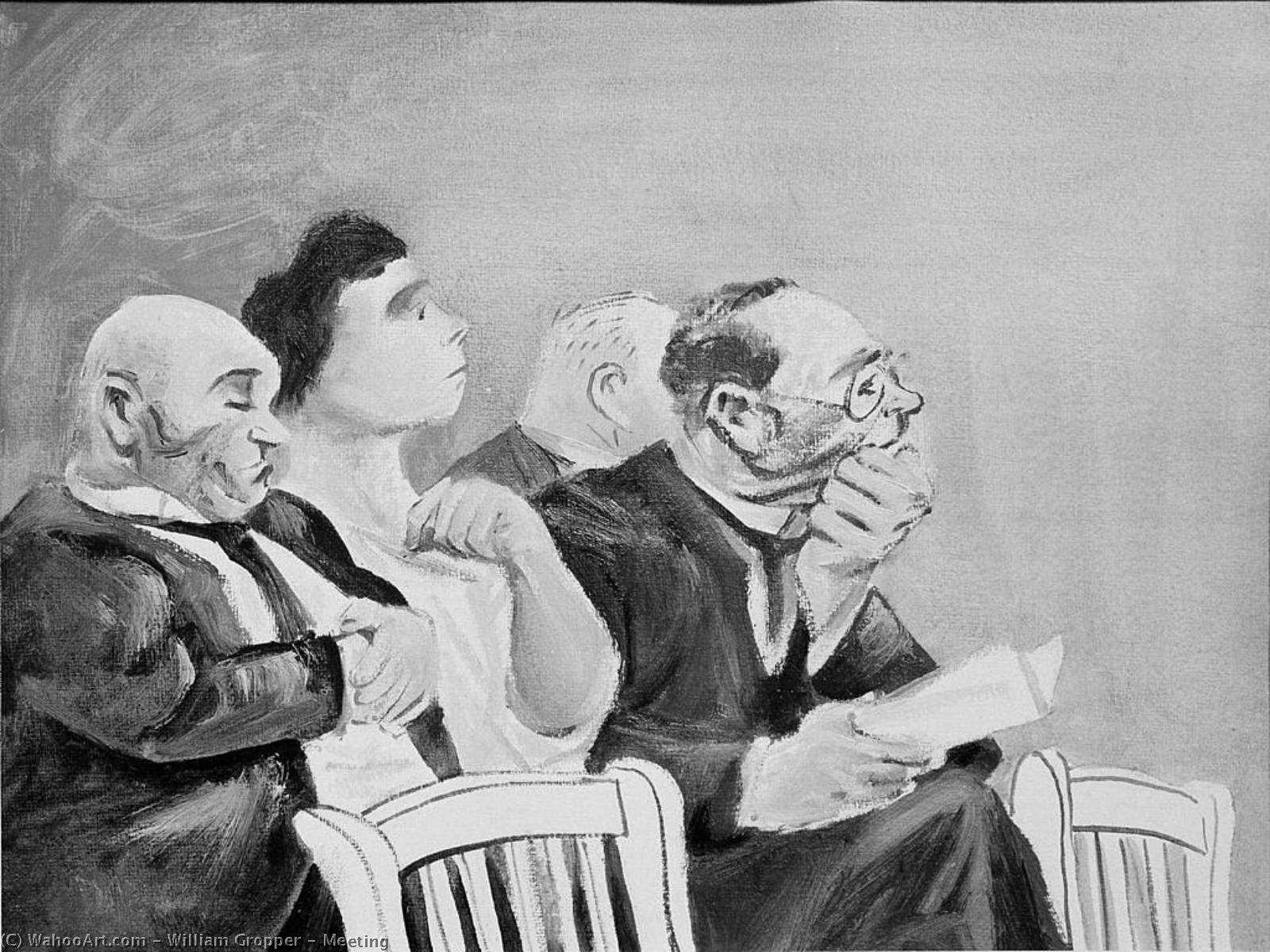 Purchase Oil Painting Replica Meeting by William Gropper (Inspired By ...