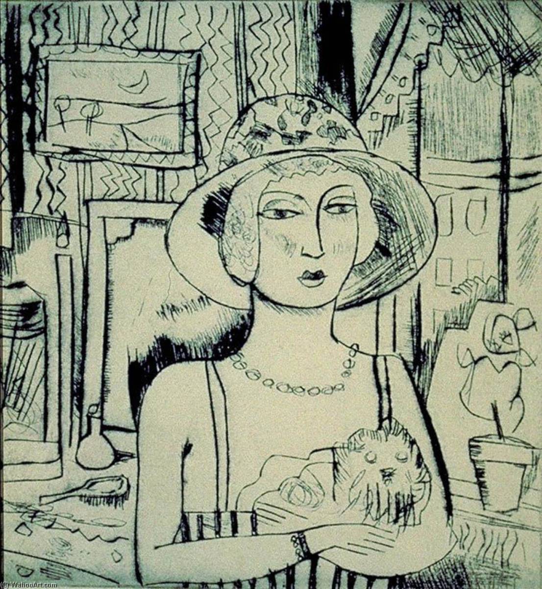 Comprar Reproducciones De Arte Del Museo Mujer y Perro, 1920 de Louis Bouché (1838-1911 ...