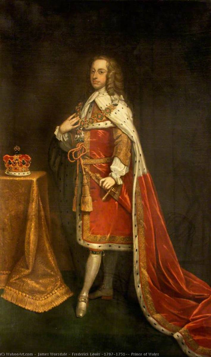 Frederick Louis (1707–1751), Prince of Wales, 1700 by James Worsdale ...