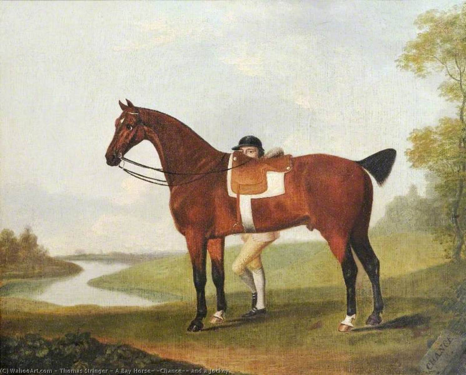Get Art Reproductions A Bay Horse, `Chance`, and a Jockey by Thomas Stringer (1722-1790 ...