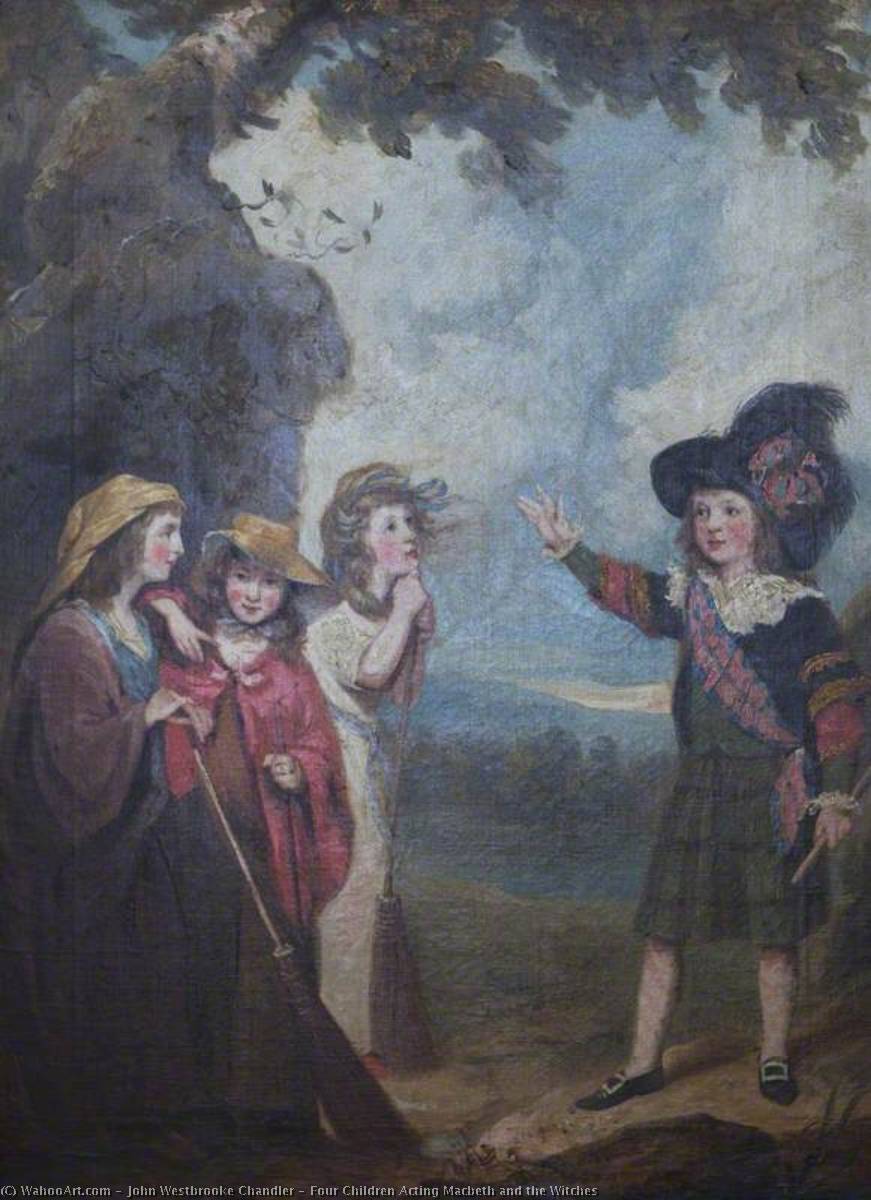 Art Reproductions Four Children Acting Macbeth and the Witches by John ...