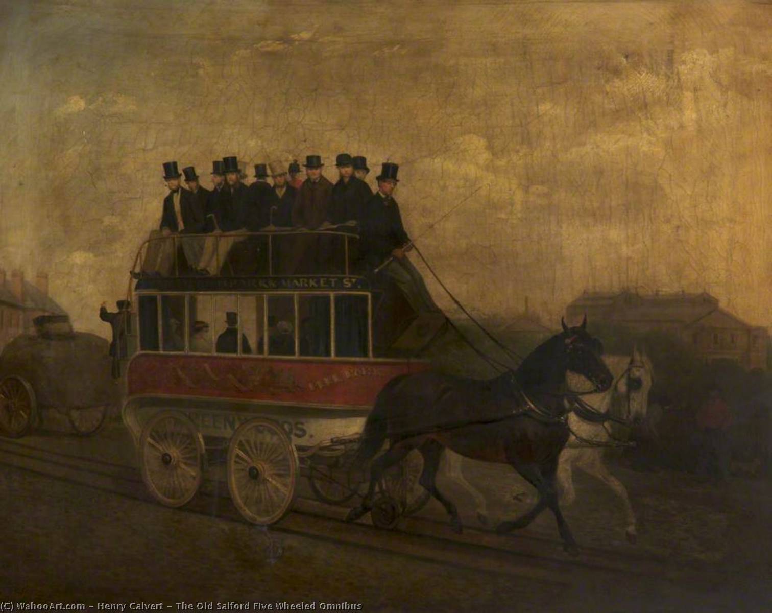 Art Reproductions The Old Salford Five Wheeled Omnibus by Henry Calvert ...