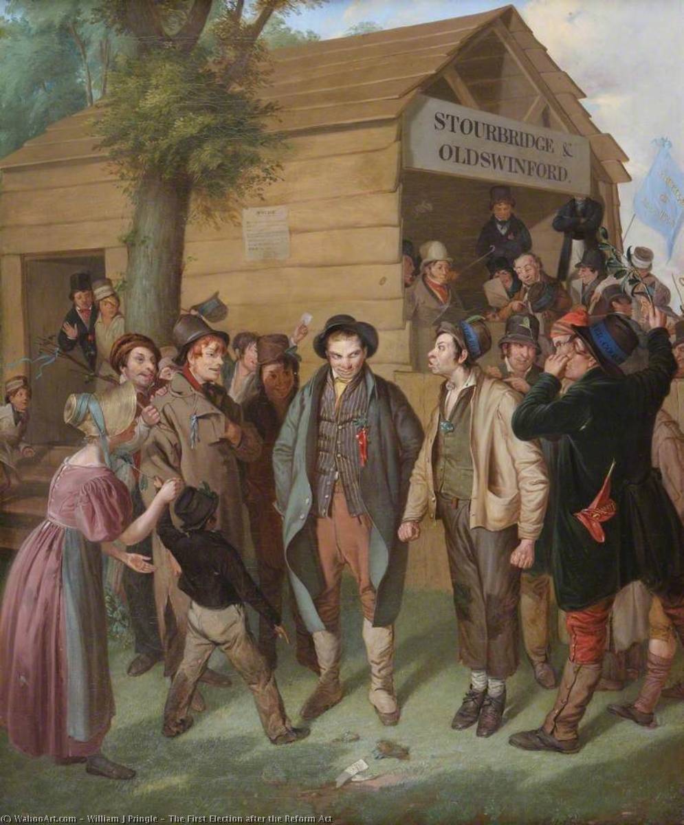 订购 畫複製 《改革法》之后的第一次选举, 1836 通过 William J Pringle (1805-1860) | ArtsDot.com