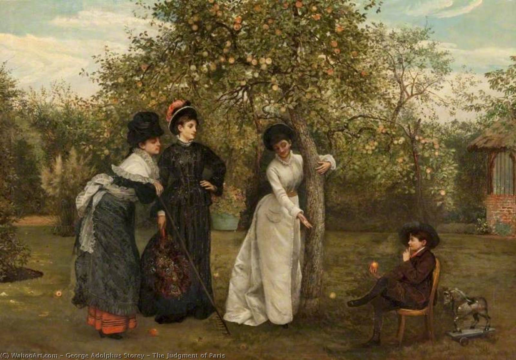 Get Art Reproductions The Judgment of Paris, 1877 by George Adolphus ...