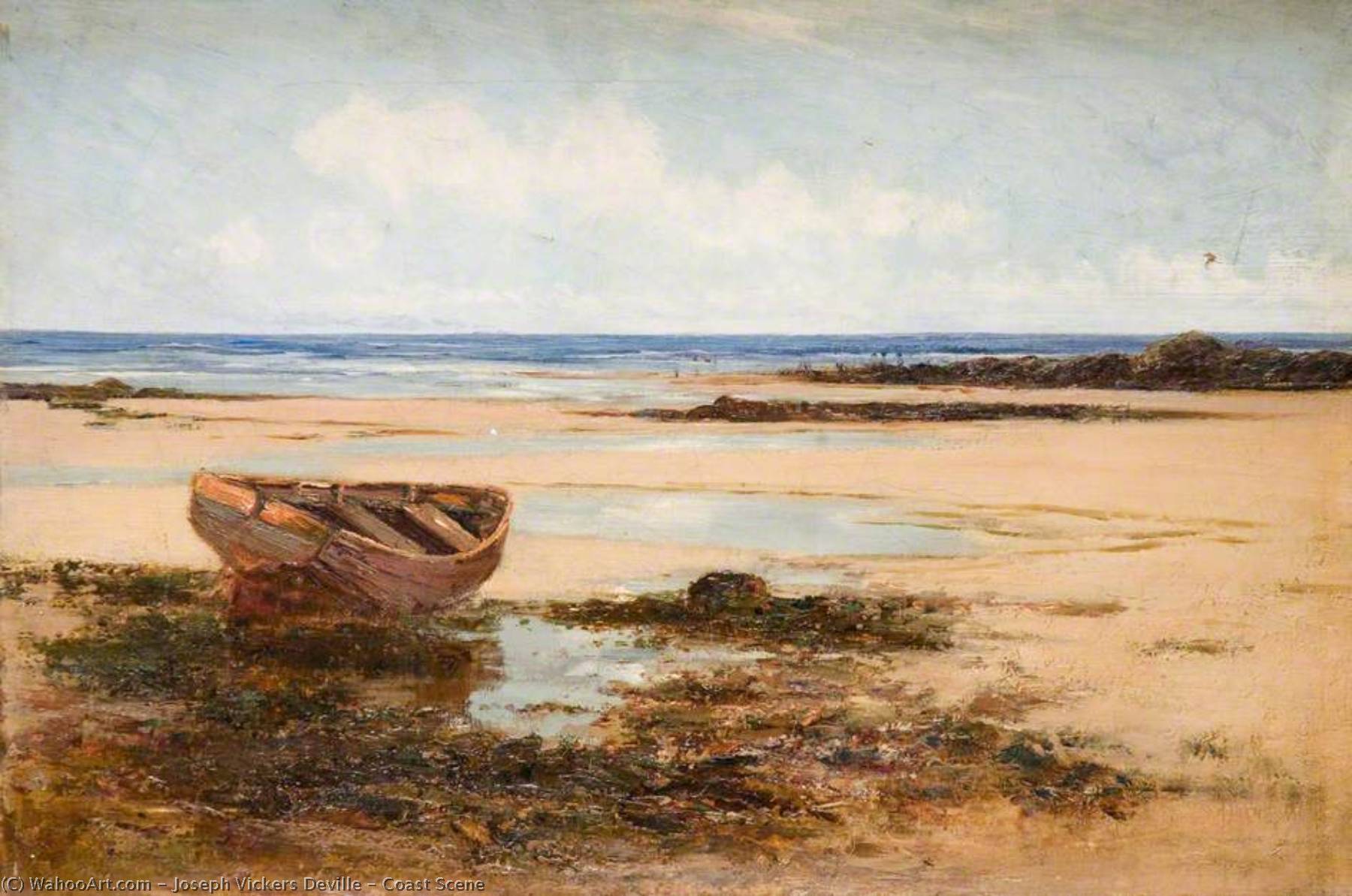 Reproducciones De Arte Del Museo Coast Scene de Joseph Vickers Deville ...