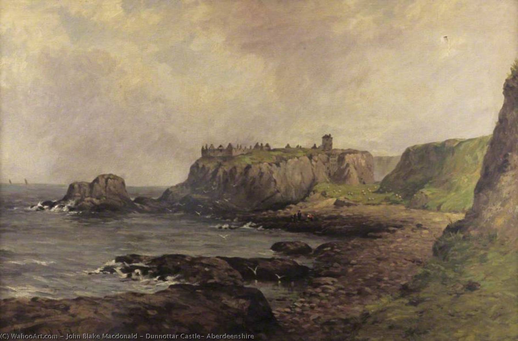 Purchase Oil Painting Replica Dunnottar Castle, Aberdeenshire by John ...