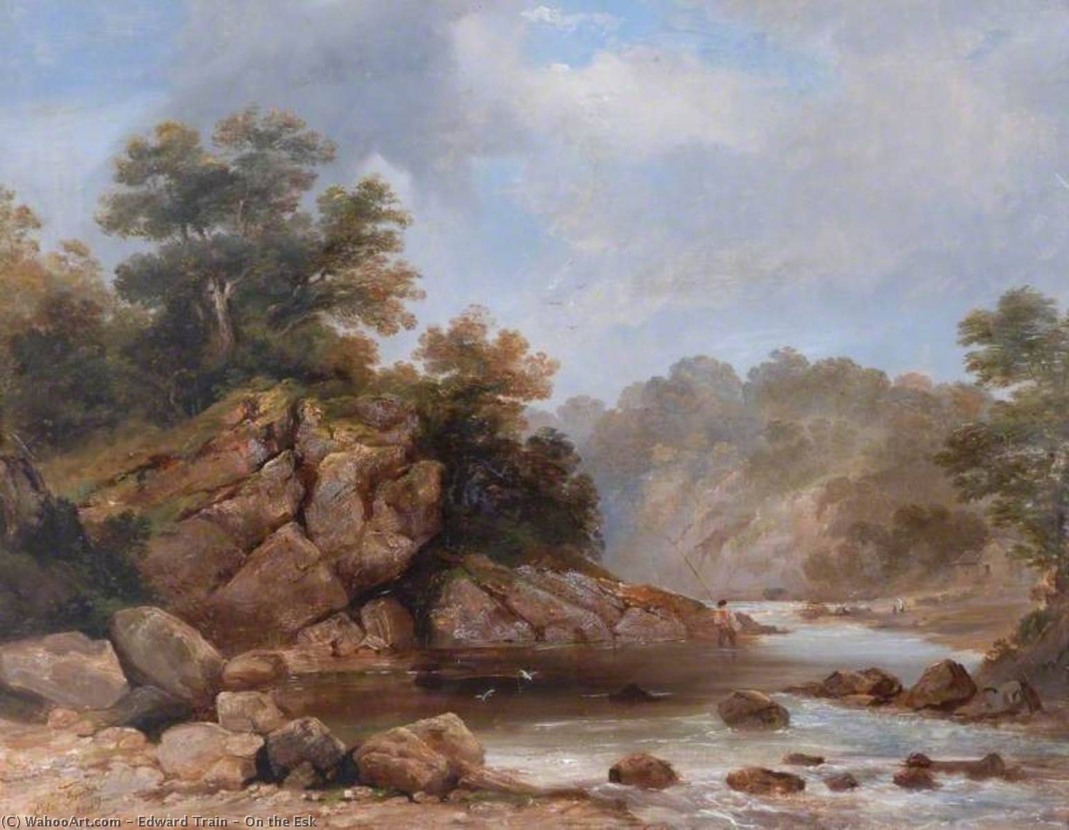 Get Art Reproductions On the Esk, 1849 by Edward Train (1801-1866 ...