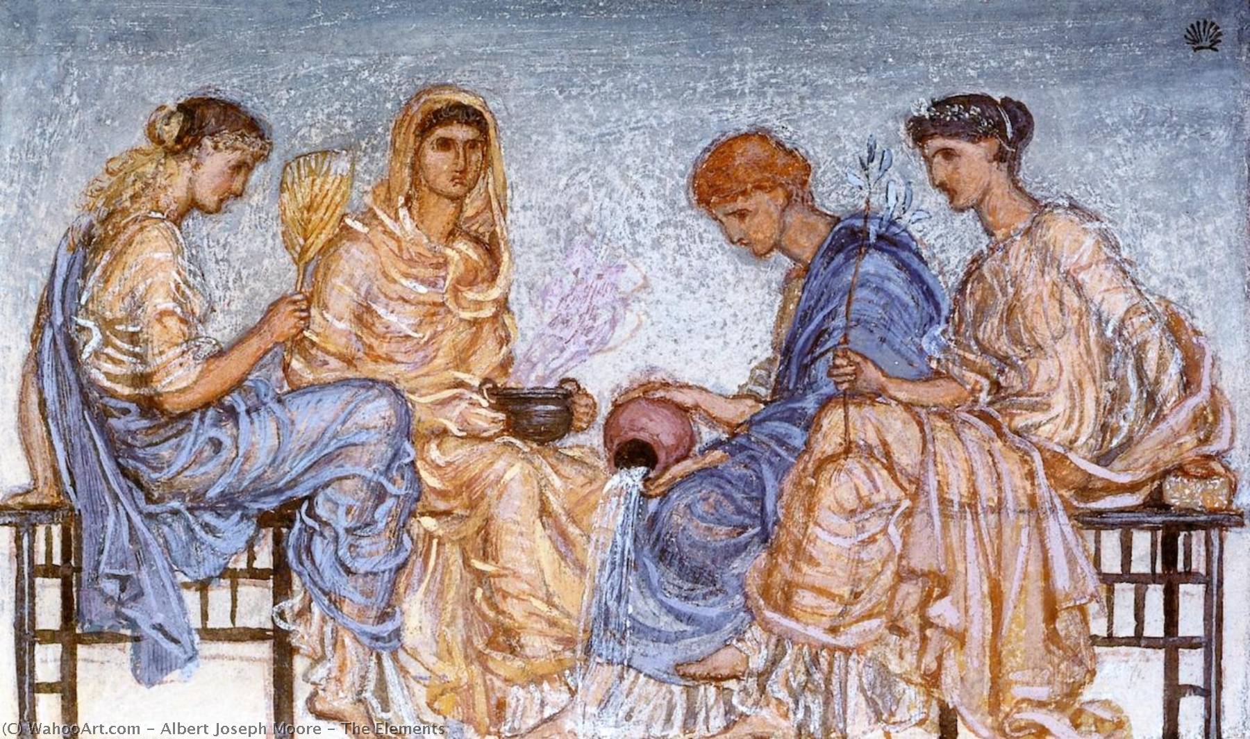Art Reproductions The Elements, 1866 by Albert Joseph Moore (1841-1893 ...