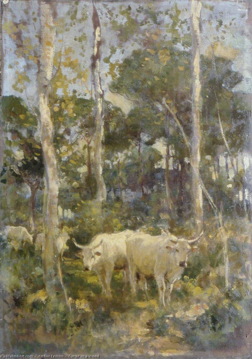 Cattle in a Wood by Arthur Lemon Arthur Lemon | ArtsDot.com
