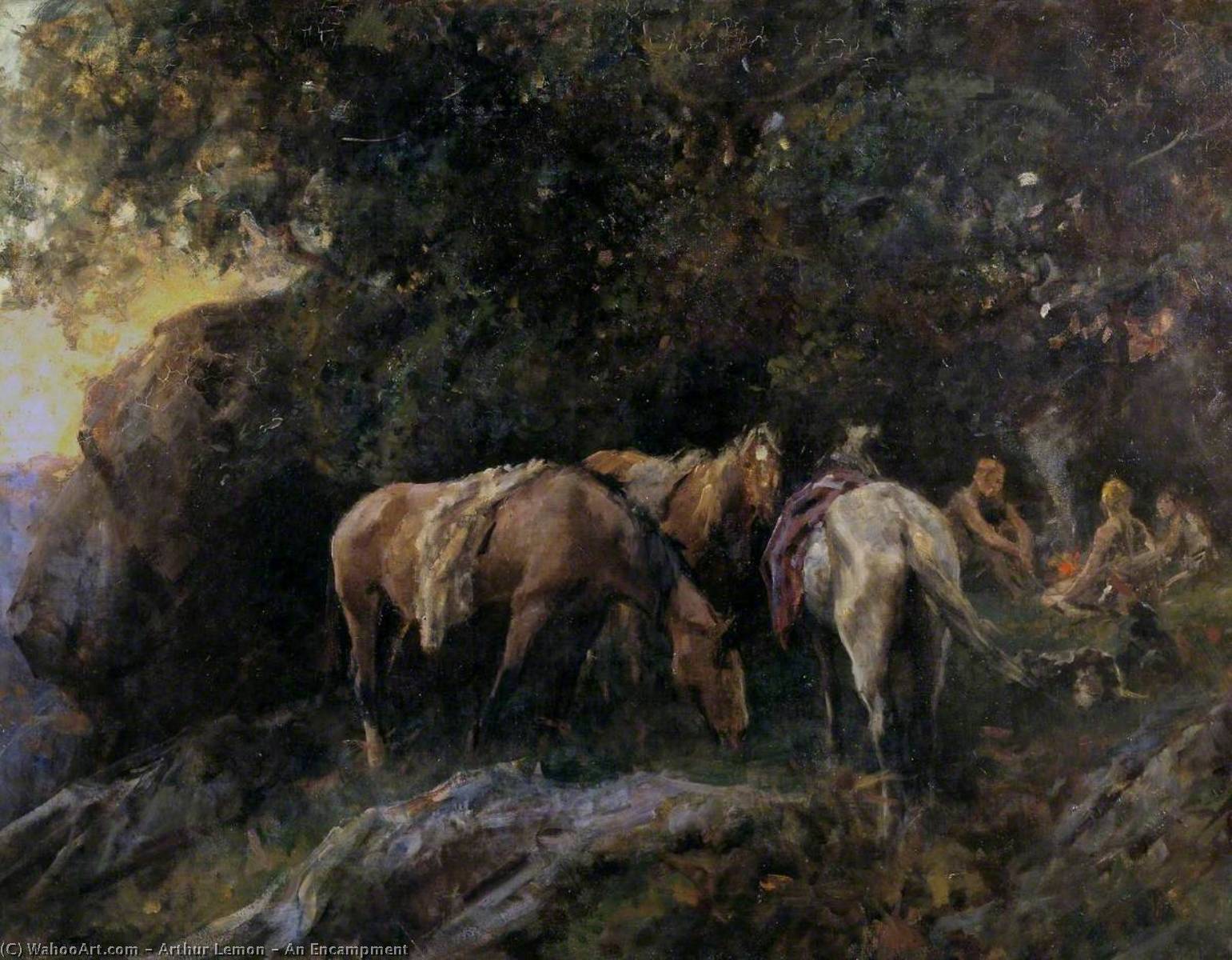 An Encampment by Arthur Lemon Arthur Lemon | ArtsDot.com