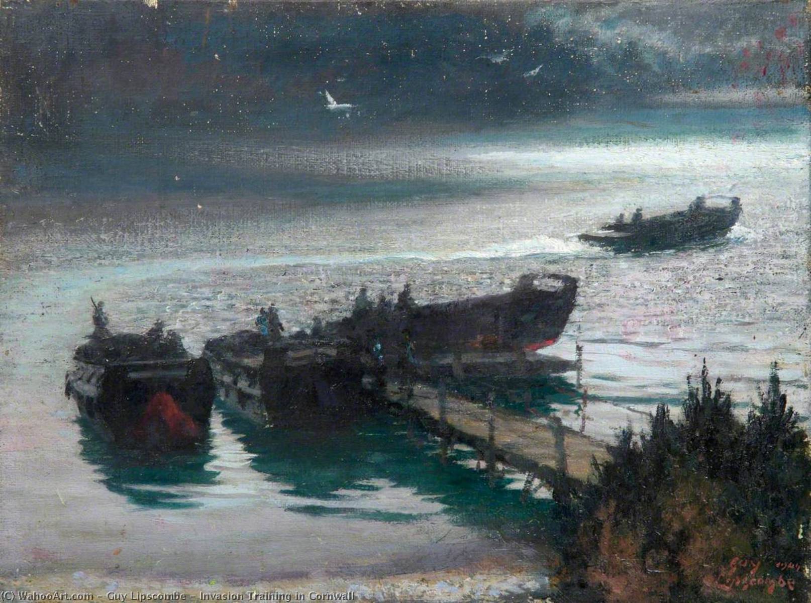 Get Art Reproductions Invasion Training in Cornwall, 1944 by Guy ...