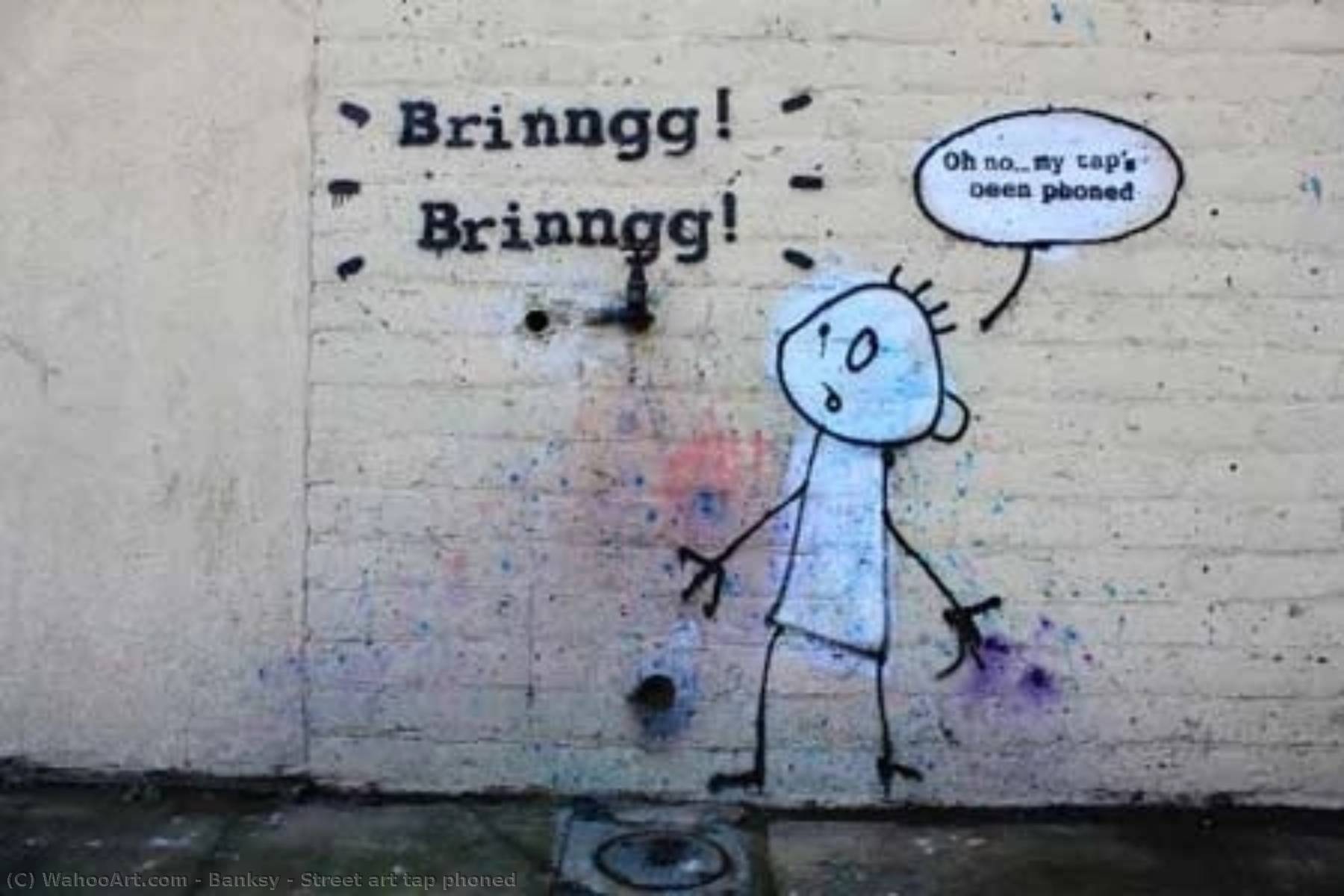 Street art tap phoned by Banksy Banksy | ArtsDot.com