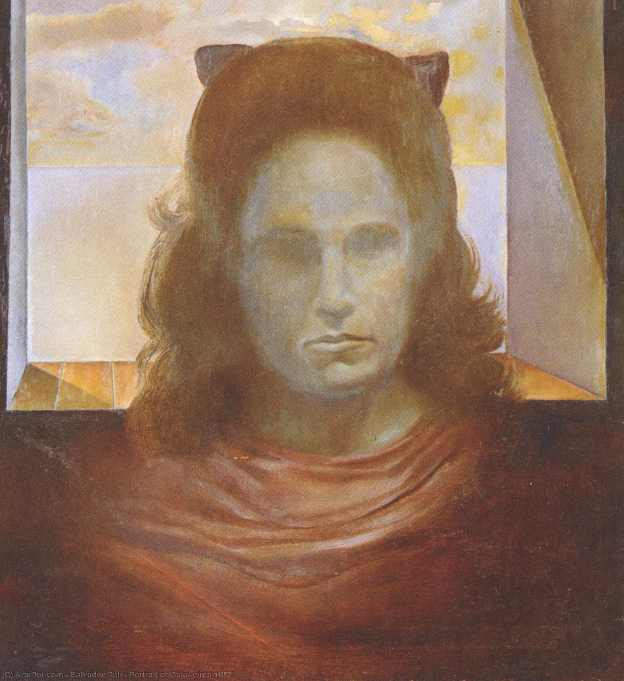 Придбайте репродукцію Portrait of Gala, circa 1977 - Сальвадор Далі